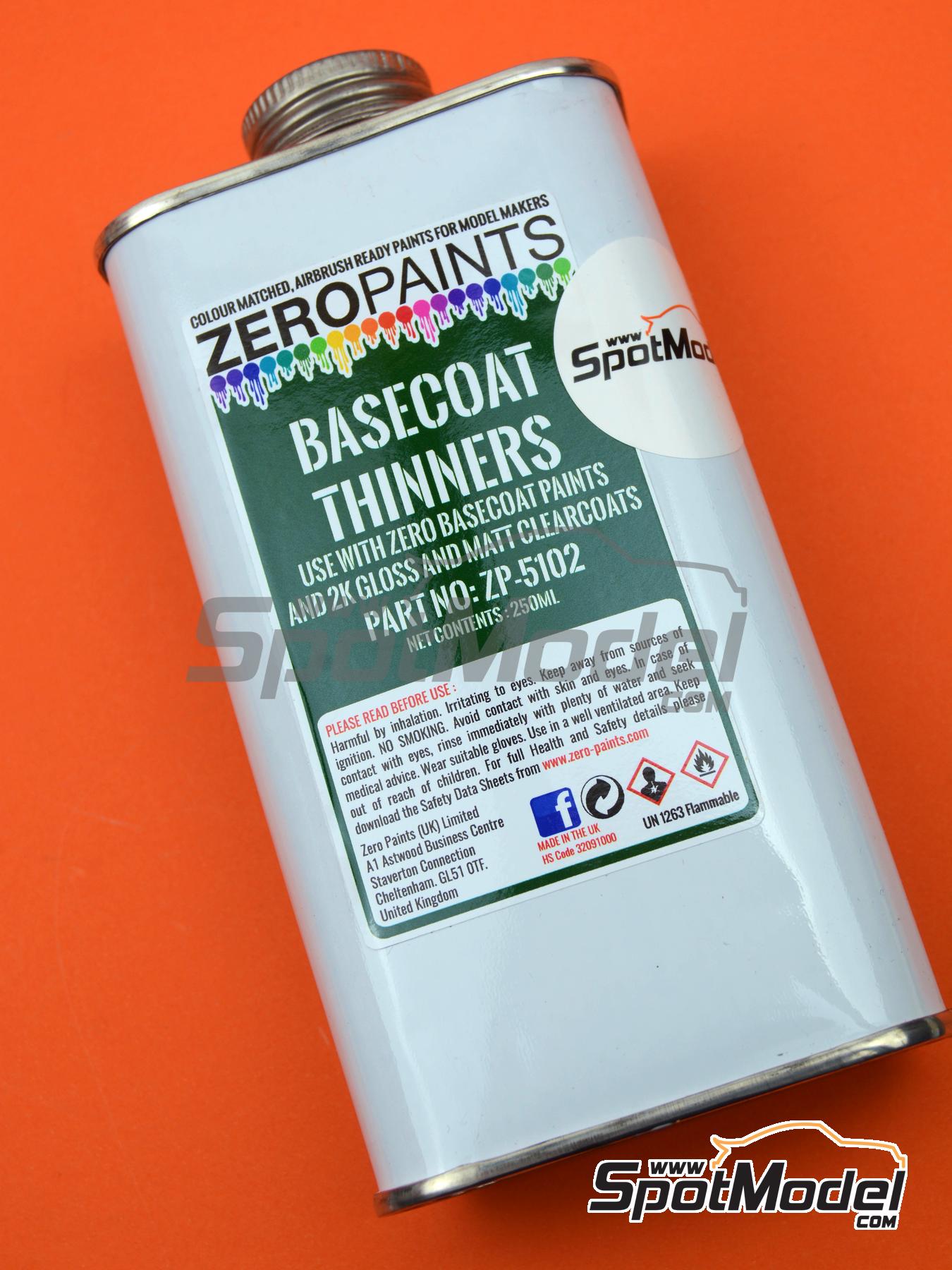 Zero Paints ZP-5102: Thinner Basecoat thinners 1 x 250ml (ref. ZP-5102) | SpotModel